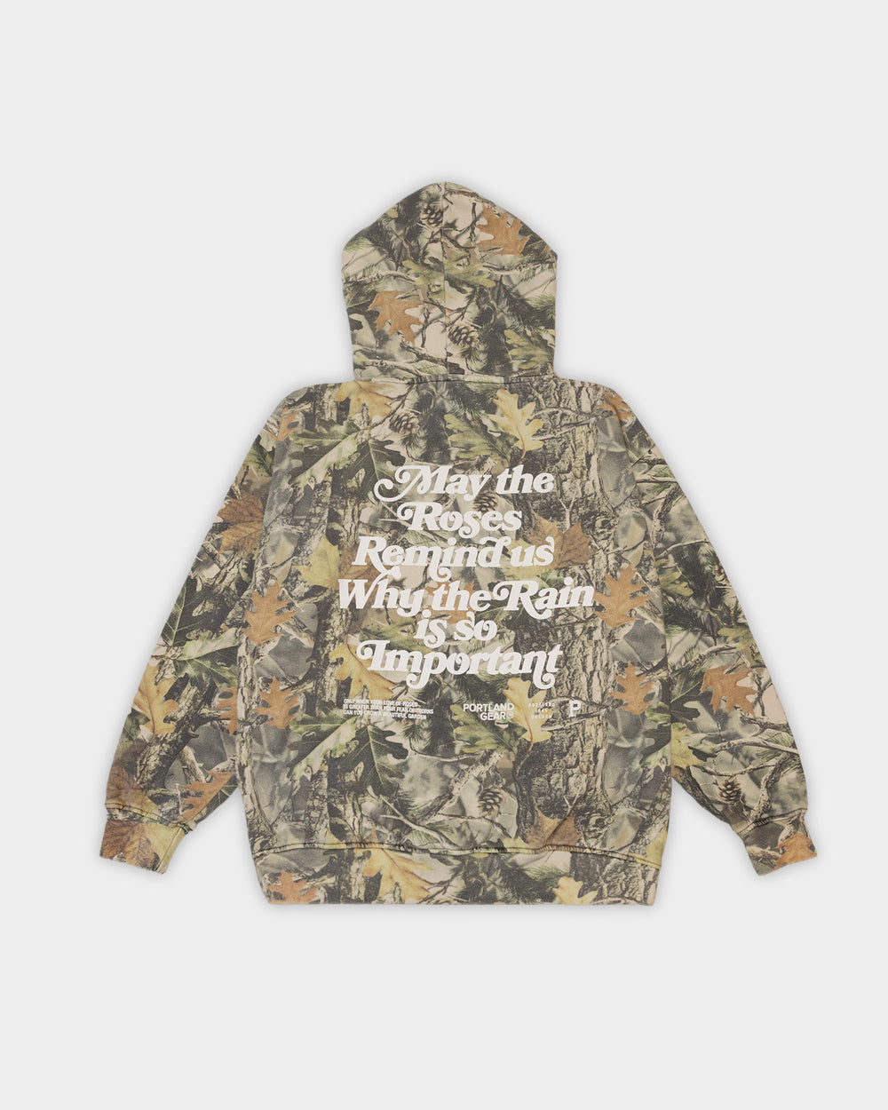 Portland Gear® Sueded Slogan Hoodie - Camo